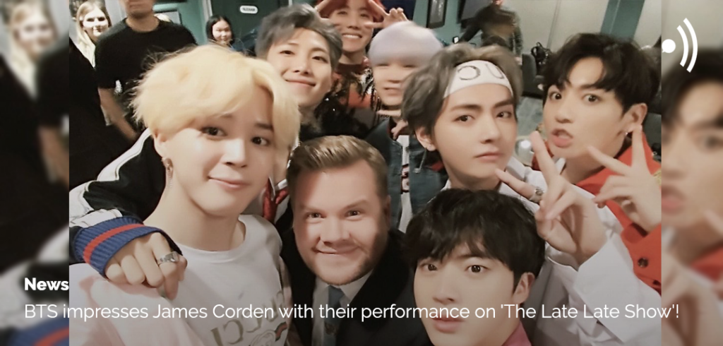 [NEWS] BTS impresses James Corden with their performance on 'The Late ...