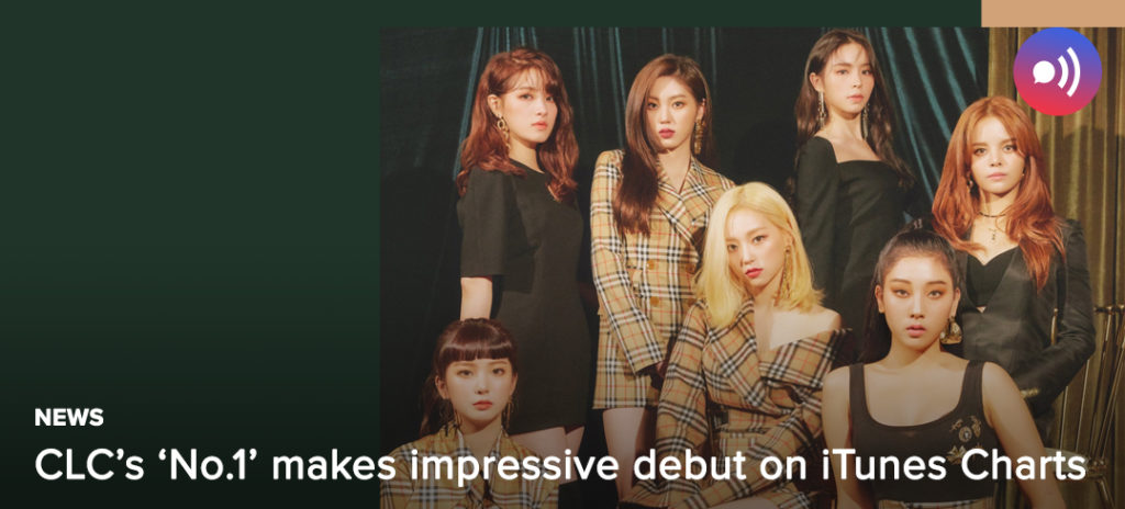 [News] CLC makes an impressive debut on iTunes Charts — UnitedKpop