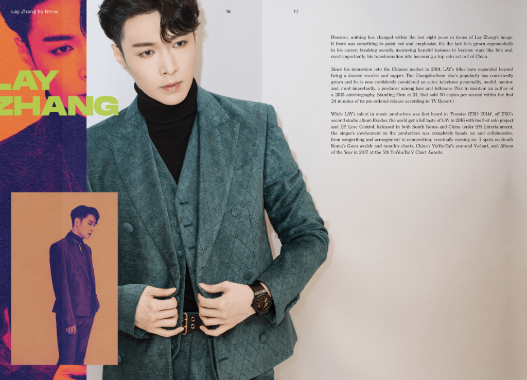 [NEWS] Lay Zhang Releases New 100-Page Magazine — UnitedKpop