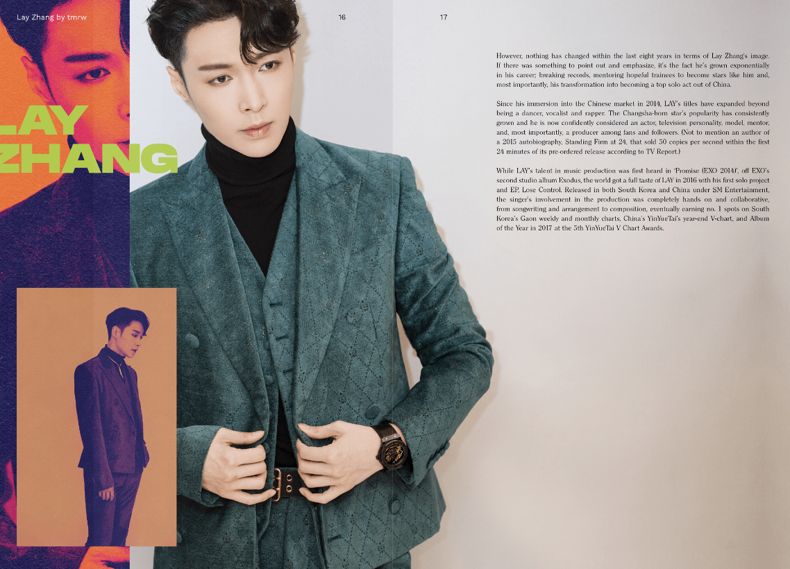 LAY ZHANG tmrw magazine — UnitedKpop